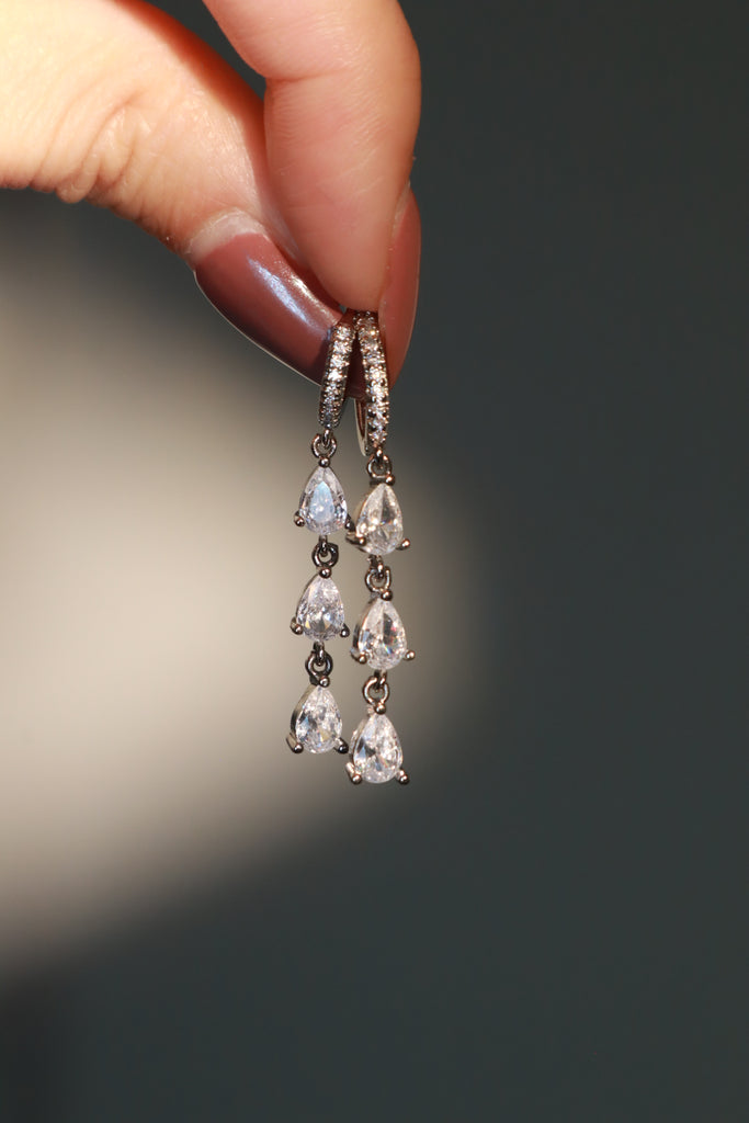 3 in 1 Water Drop Earrings – Cutethingscommin