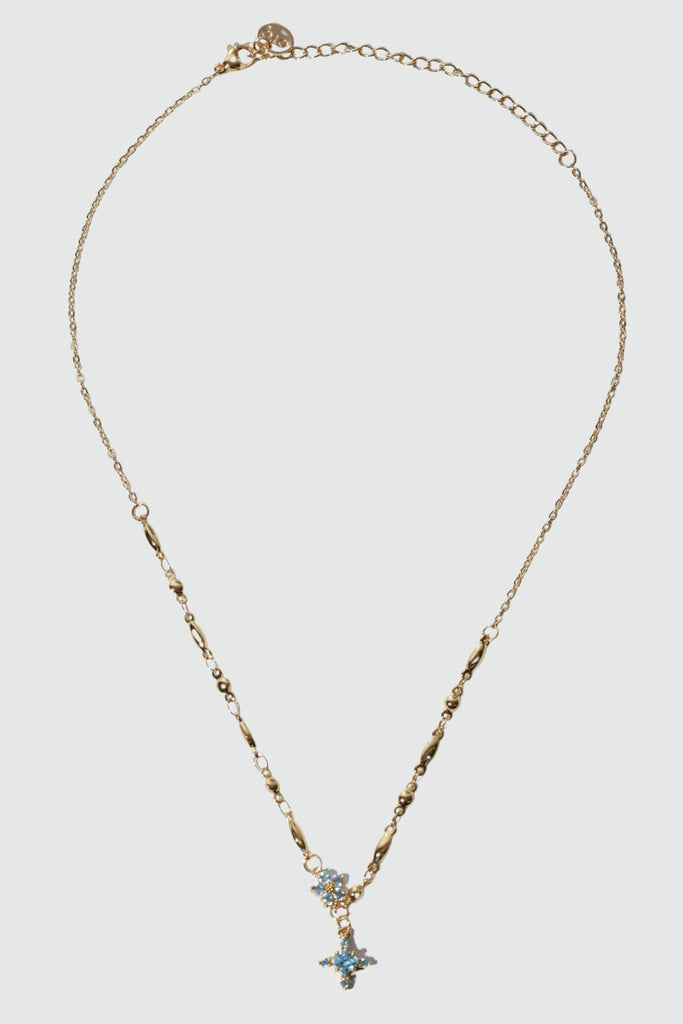 18K Real Gold Plated Topaz Starlight Cross Necklace – Cutethingscommin