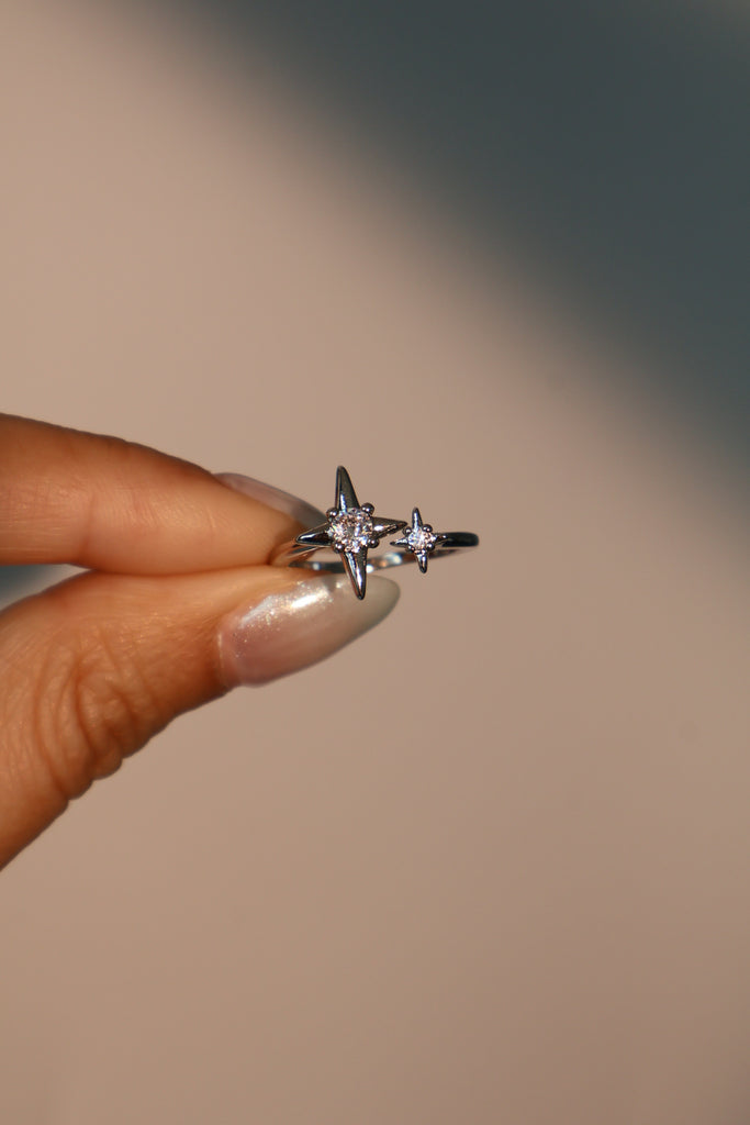 2 in 1 Diamonds Star Ring – Cutethingscommin