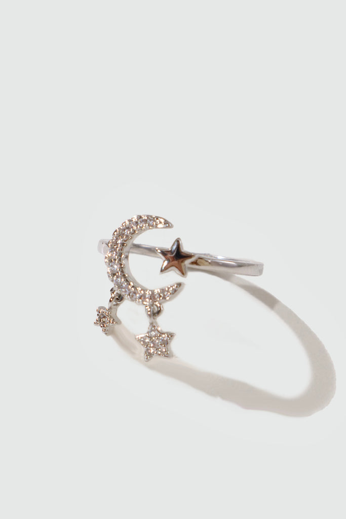 Diamond Moon Star Ring – Cutethingscommin