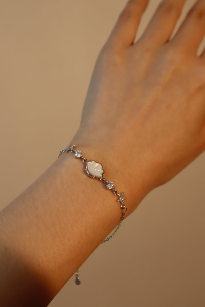 925 Sterling Silver Sea Shell Bracelet – Cutethingscommin