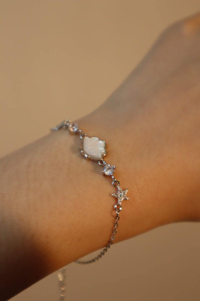 925 Sterling Silver Sea Shell Bracelet – Cutethingscommin